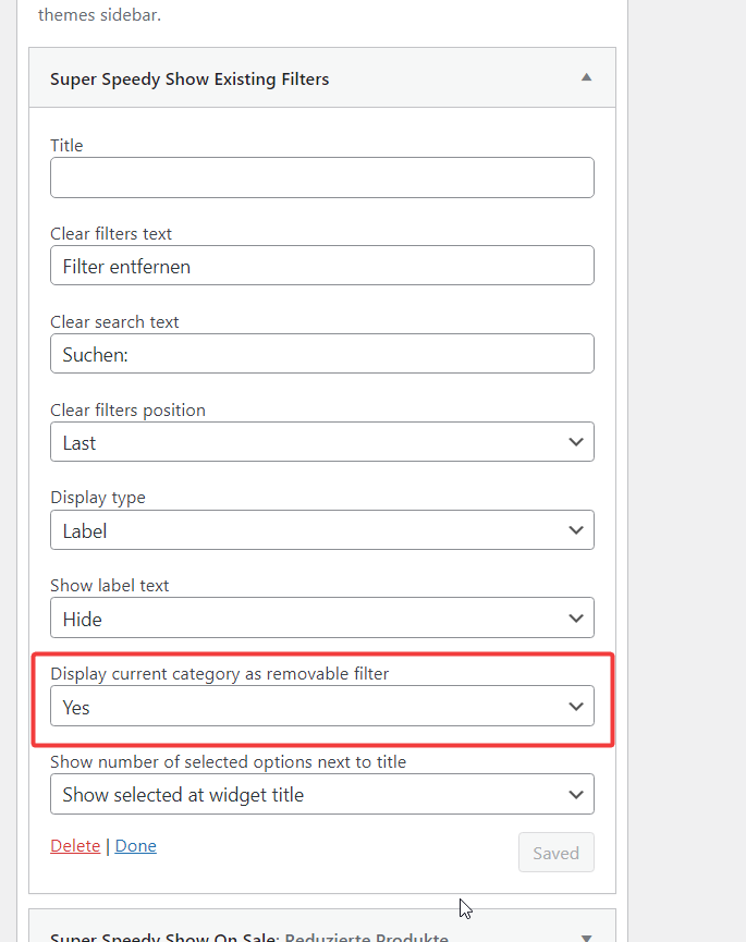 Clear Filters is not clearing the category - Super Speedy Plugins