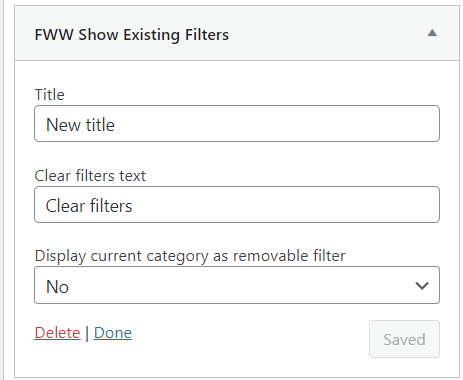 Show Existing Filters - Super Speedy Plugins